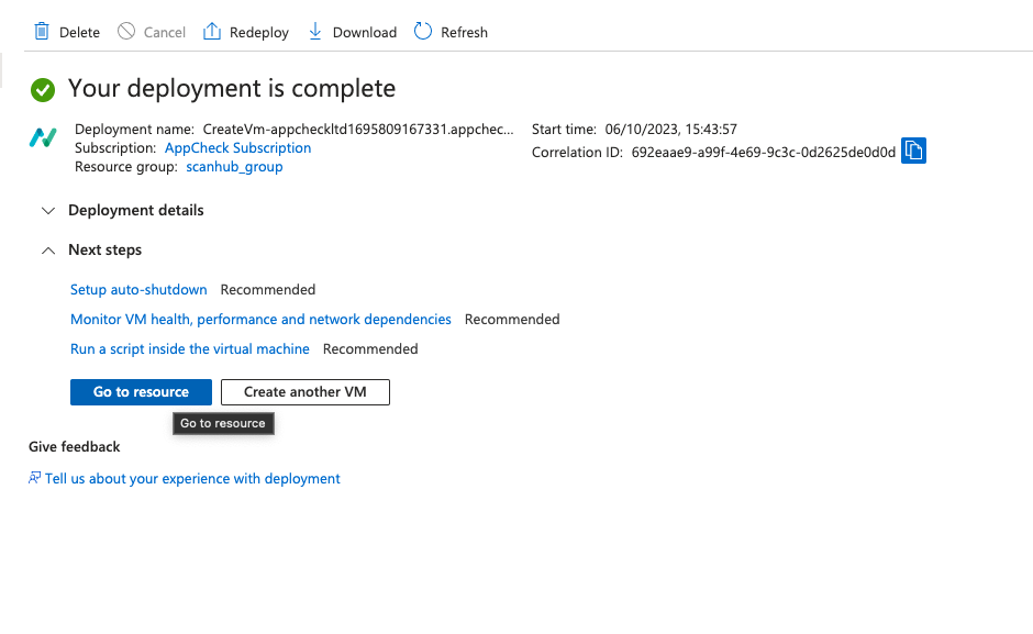 Deploying an AppCheck Private Scan Hub in Microsoft Azure – AppCheck-NG