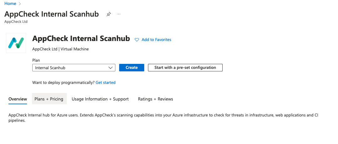 Deploying an AppCheck Private Scan Hub in Microsoft Azure – AppCheck-NG