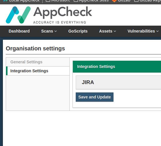 Configuring Jira Cloud Integration – AppCheck-NG