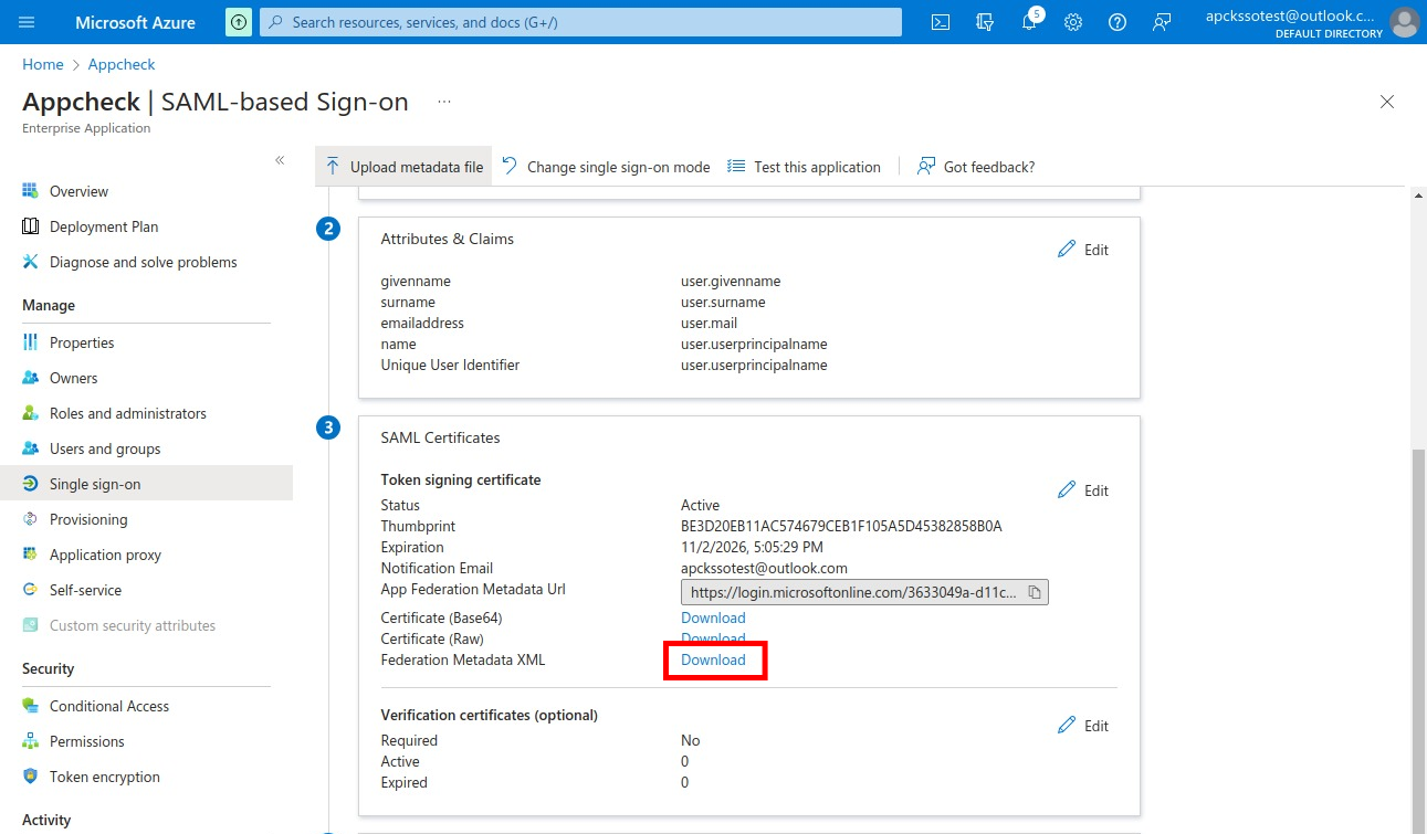 Configuring Microsoft Entra ID SSO for AppCheck – AppCheck-NG Configuring Microsoft Entra ID SSO for AppCheck – AppCheck-NG