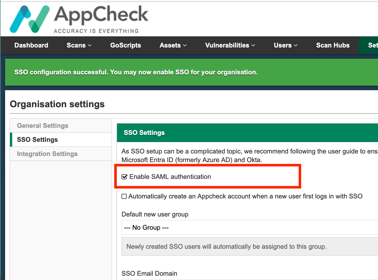 Configuring Okta SSO for AppCheck – AppCheck-NG